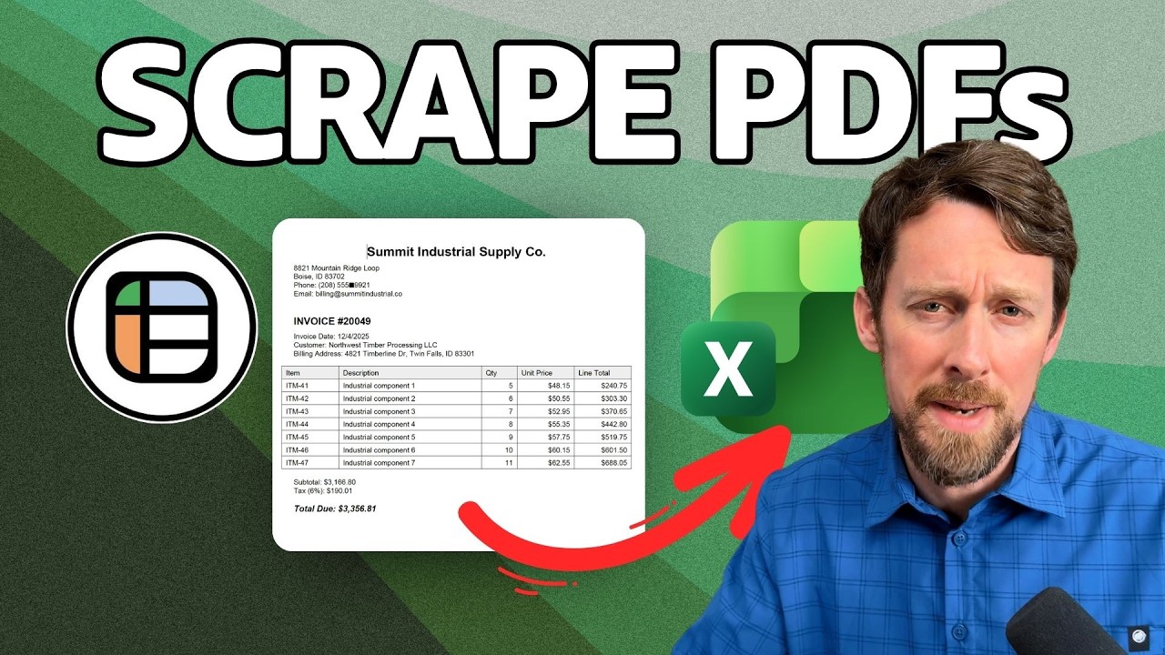 Scrape Data from PDF to Excel (Fastest Way 2026)
