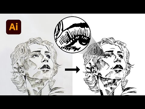 Hidden Image Trace Settings for Detailed Art in Illustrator