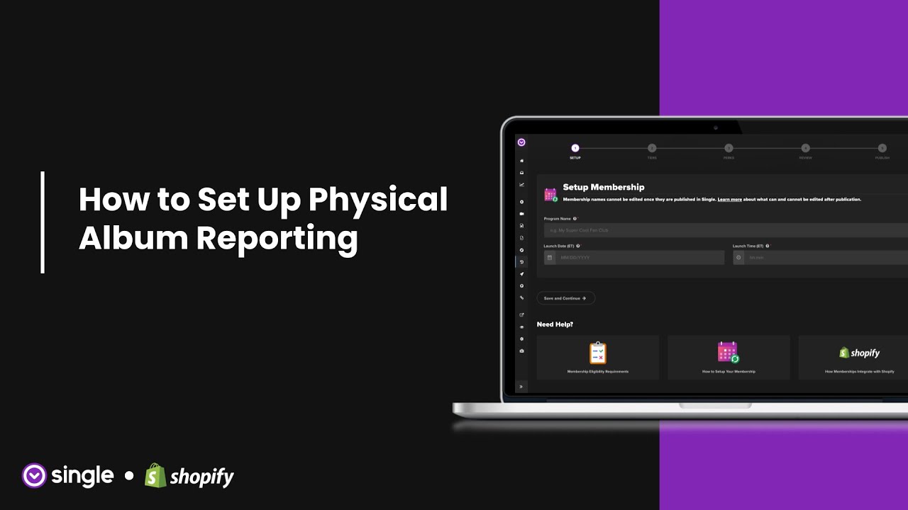 How to Set Up Physical Album Reporting | Single Help Center