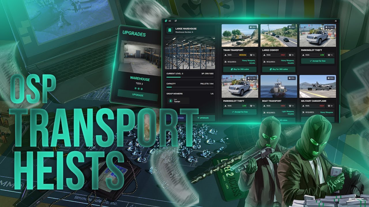 OSP Transport Heists Showcase | Fivem Script