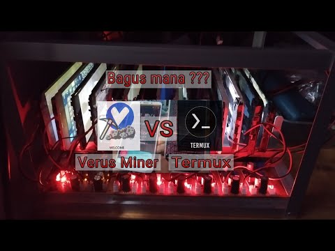 VERUS MINER dibanding CCMiner Termux. Bagus mana Hashrate nya? #miningverus #verus #miningdiandroid