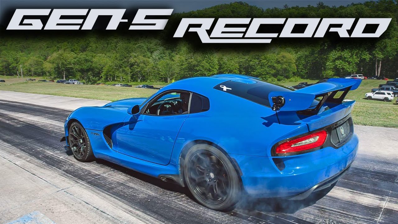 1,500 HP Twin-Turbo Dodge Viper TA Sets 1/2-Mile World Record with 200 ...