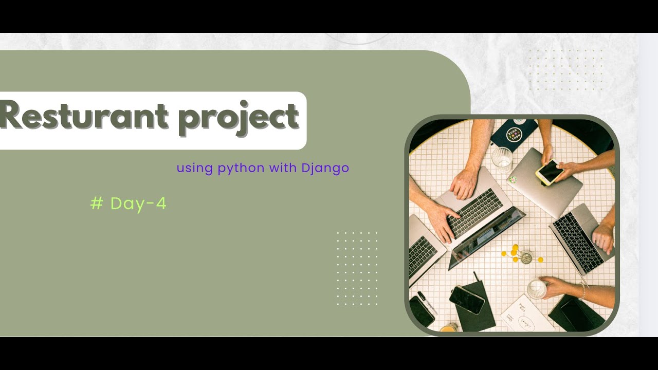 python project using Django framework (Restaurant  Project)