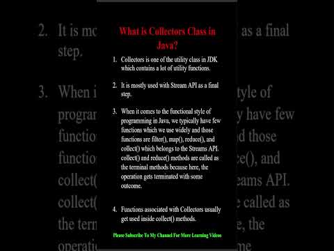 What is Collectors Class in Java