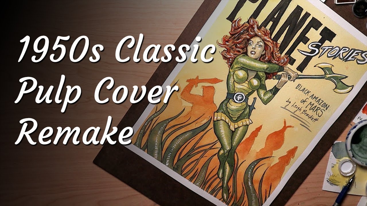 1950s Classic Pulp Cover Remake :: This Channel's One Year Anniversary!