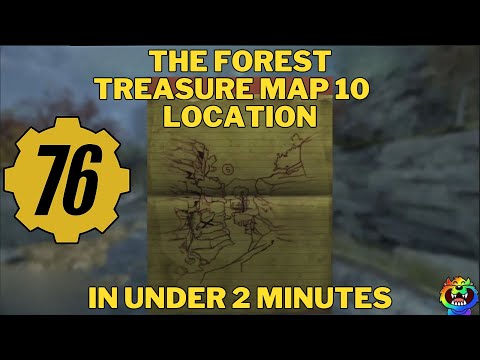 How to find The Forest Treasure Map 10 #fallout76 #fallout76guide
