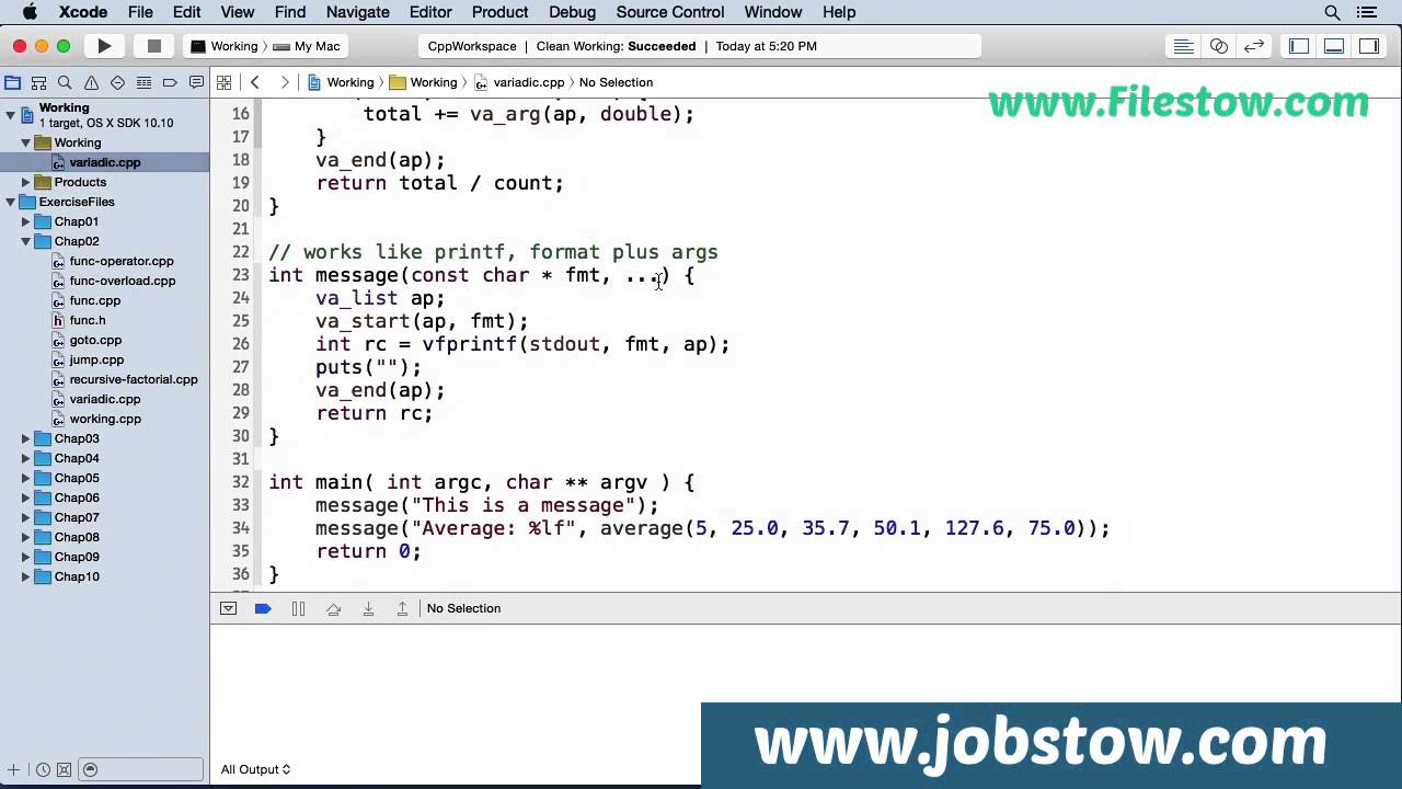 027 Defining a variable number of arguments