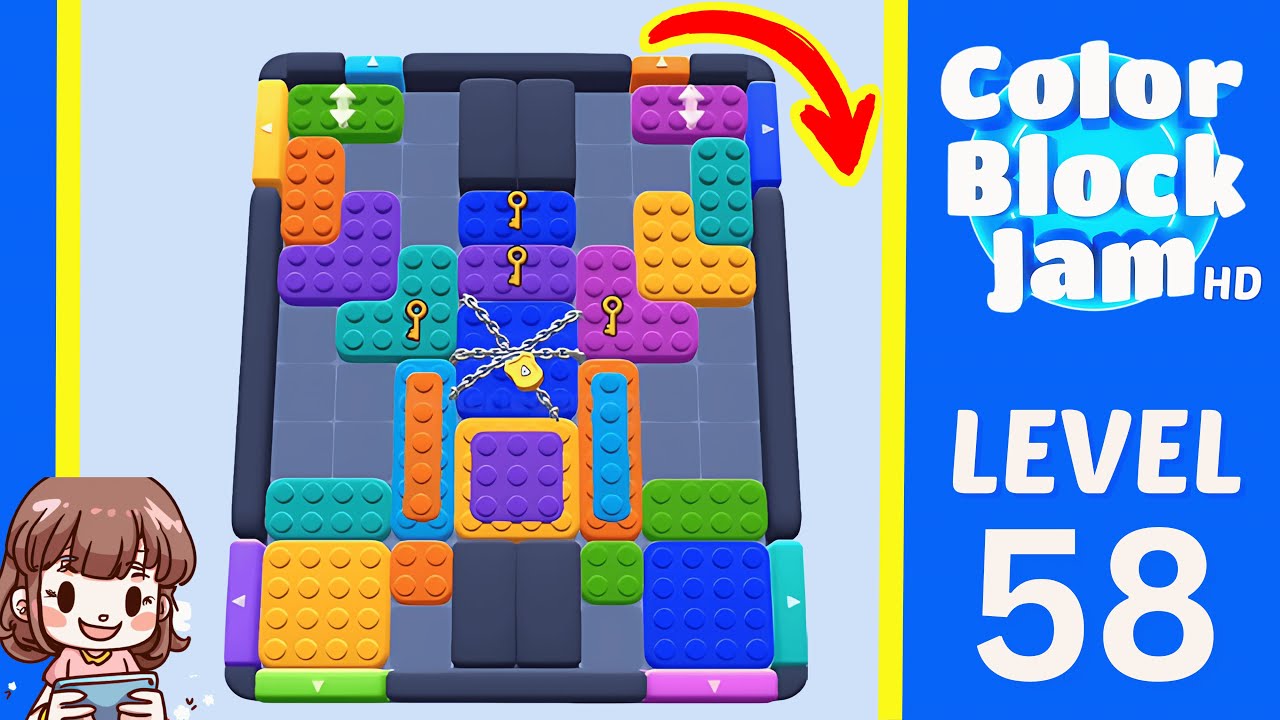Color Block Jam Level 58 Solution Walkthrough