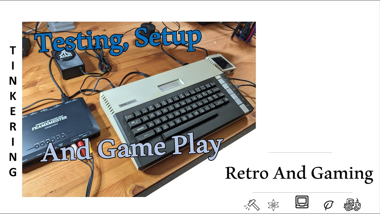 Atari 800XL - Testing, Setup & Game Play