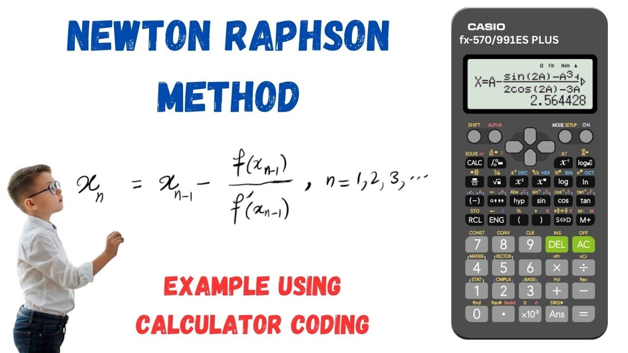 Solve Non-Linear Equation Using Newton Raphson Method | Casio fx-570/991ES PLUS Calculator Tutorial