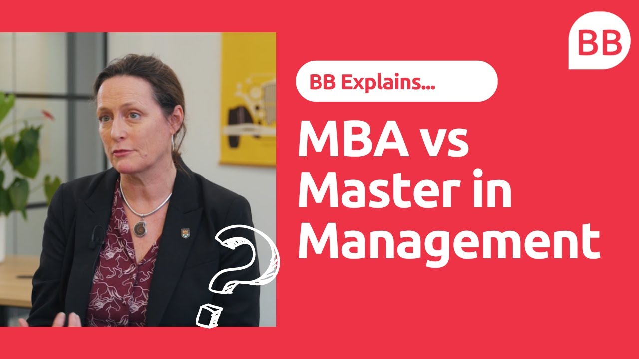 What's The Difference Between The MBA vs Master in Management? | MBA vs MiM