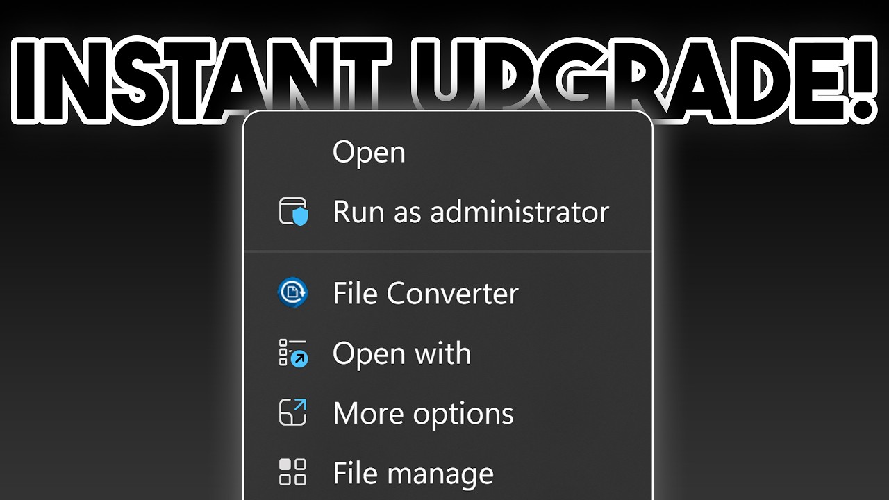 Customize Windows Context Menu: Add, move or remove items
