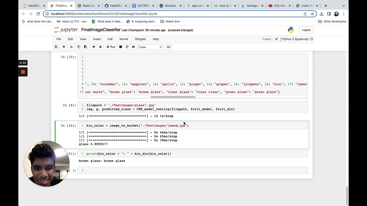 HackIllinois 2023 (Garbage Classification)