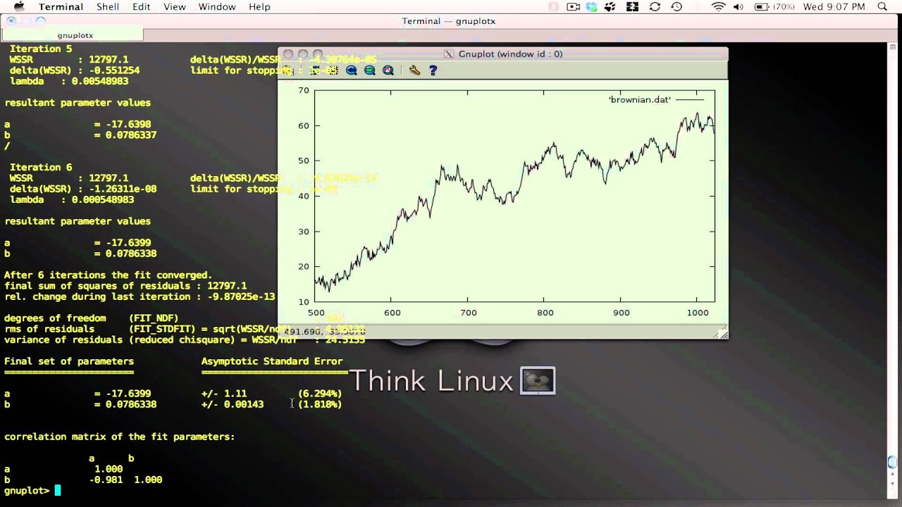 gnuplot Tutorial Part 02 (Fitting Data)