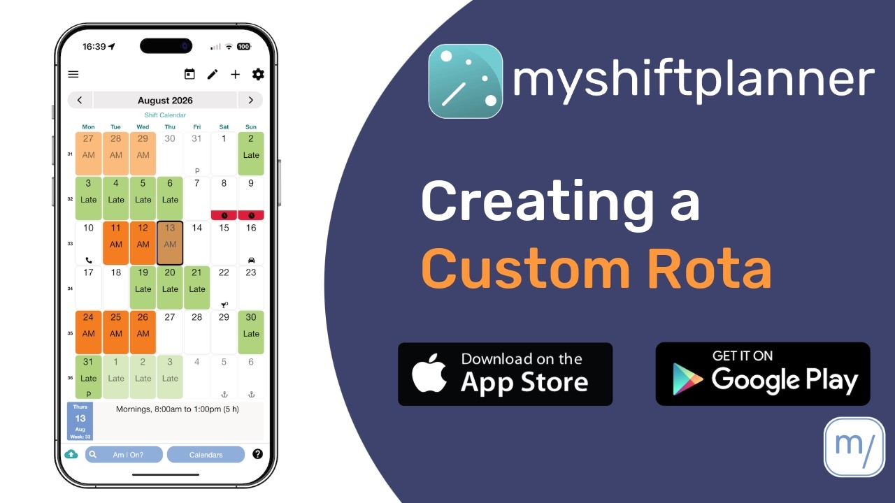 Create Your Own Shift Pattern | Custom Rota Setup (MyShiftPlanner)