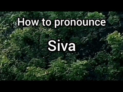 How to Pronounce Siva