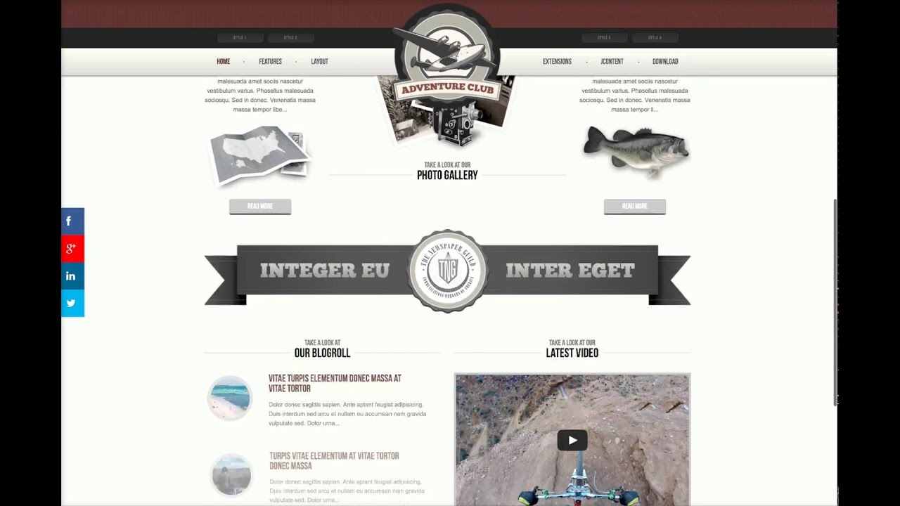 Adventure Club - A Pro Joomla Template - Admin Tutorial