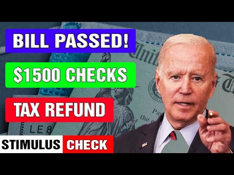 STIMULUS PACKAGE UPDATE - YES! BILL PASSED! 4th Stimulus + $1500 Checks + Unemployment Tax Refund