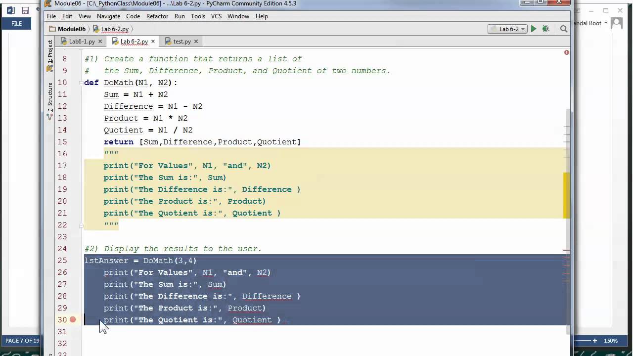 Python Module 06 08 Lab 6 2 Answer