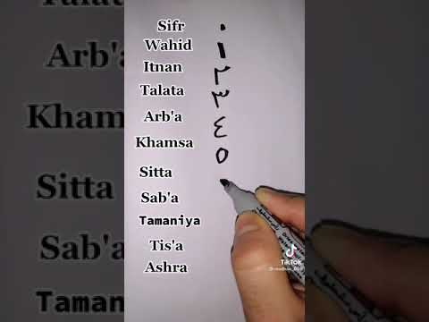 Arabic numbers 1-10