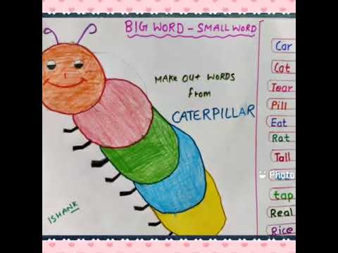 make out small word from big words| fun learning activity for kids| drawing+words learning activity.