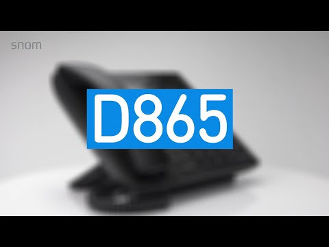 Snom D865 WiFi 5 VoIP/SIP Phone, 10-Lines, 2 x Gigabit Ports, PoE, 5 ...