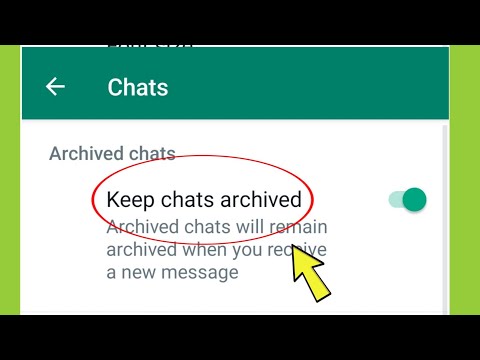 Keep chats Archived in Whatsapp ?