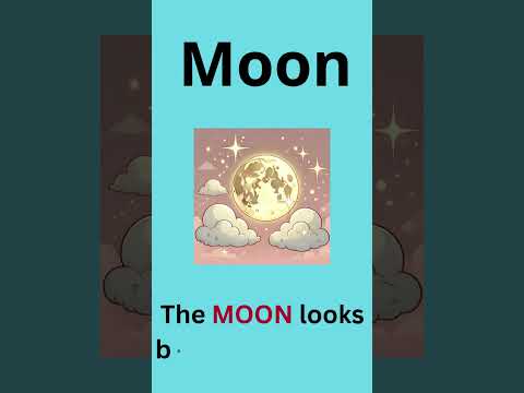 📚 Learn English Word of the Day: MOON! 🌙