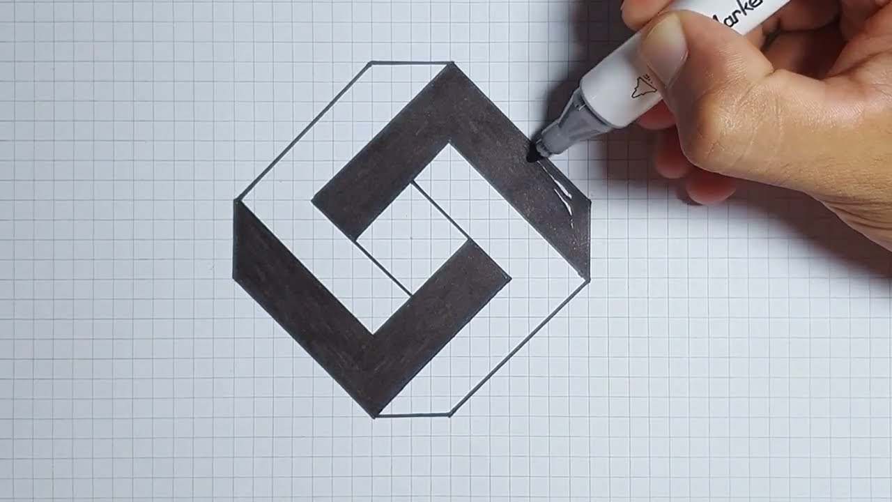 Premium Vector | Infinity illusion geometry. Impossible 3d shape-drawing | 3D Art | Relaxing Art.