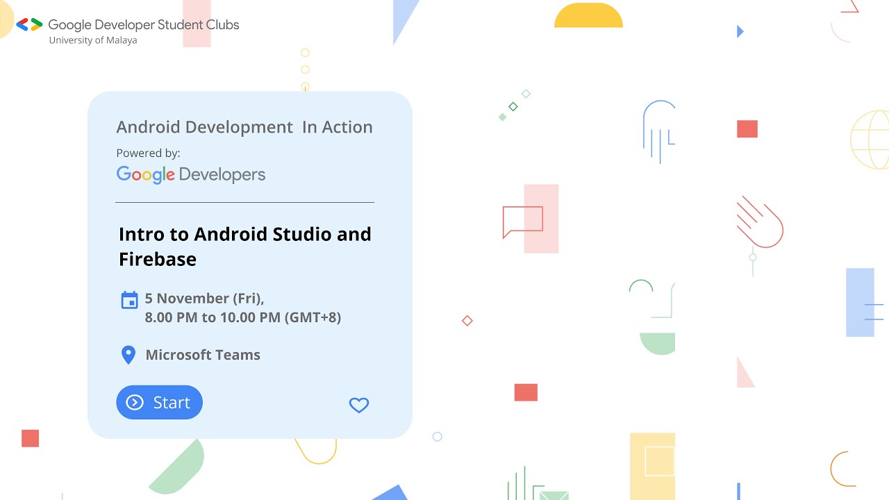 Android Development in Action Session 1: Introduction to Android Studio and Firebase