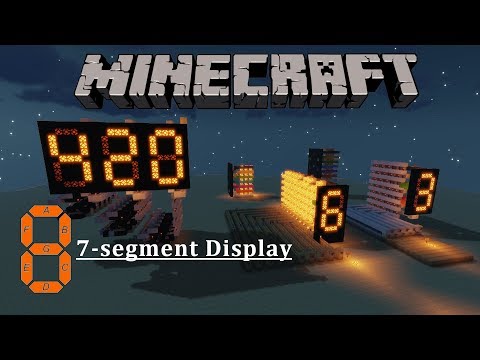 HOW TO: build a 7-segment display [Minecraft, fast&compact] Minecraft Map