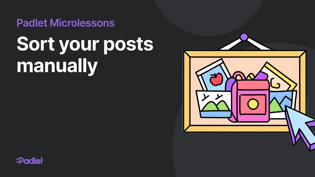 Sort your posts manually