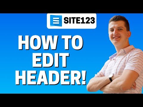 How To Edit Header in Site123