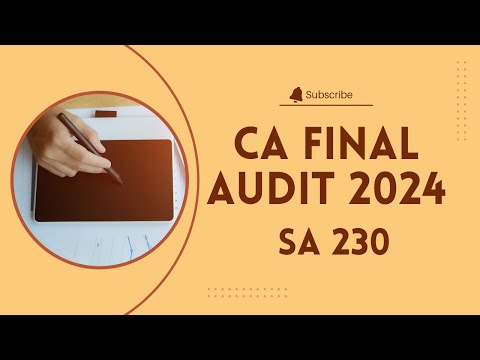 SA 230 AUDIT DOCUMENTATION