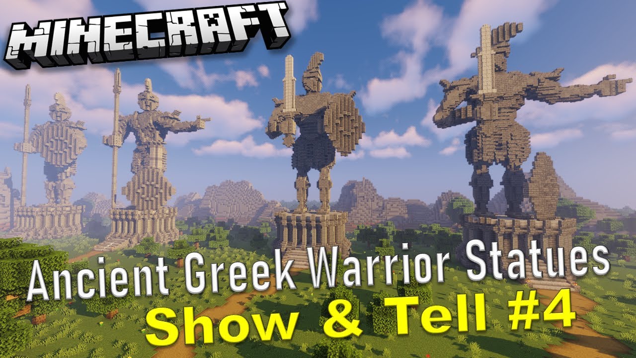 Minecraft Warrior Statues