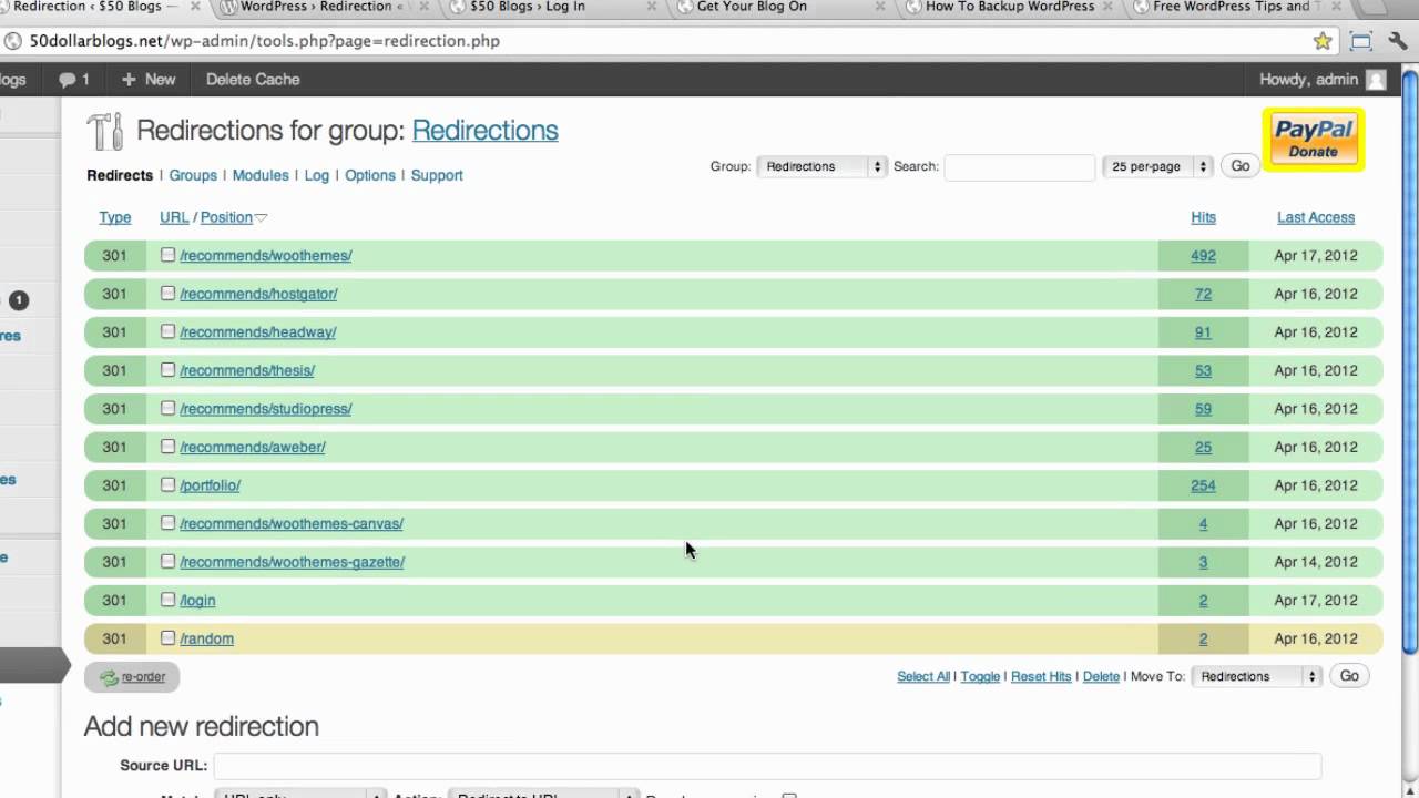 5 Great Uses For The WordPress Redirection Plugin - $50 Blogs