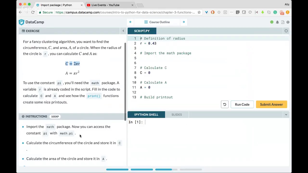 Learn Python for Data Science - Data Camp course Part 2
