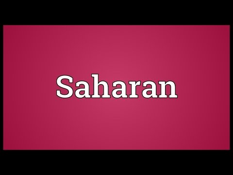 Saharan Meaning