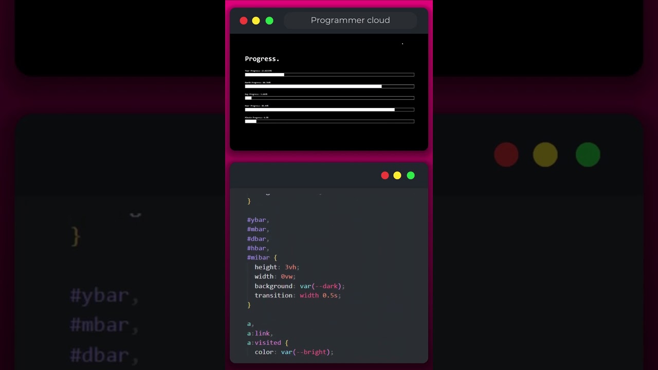 🎉🗓️ New Year Progress Tracker with HTML, CSS, and JS! 🚀