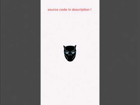 black panther photo by Python #source code in description