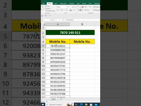 🔥Format Mobile Number in Excel | Advance Excel | #exceltips #conditionalformatting