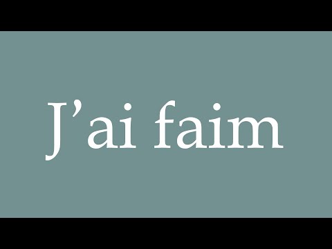 How to pronounce ''J'ai faim'' correctly in French