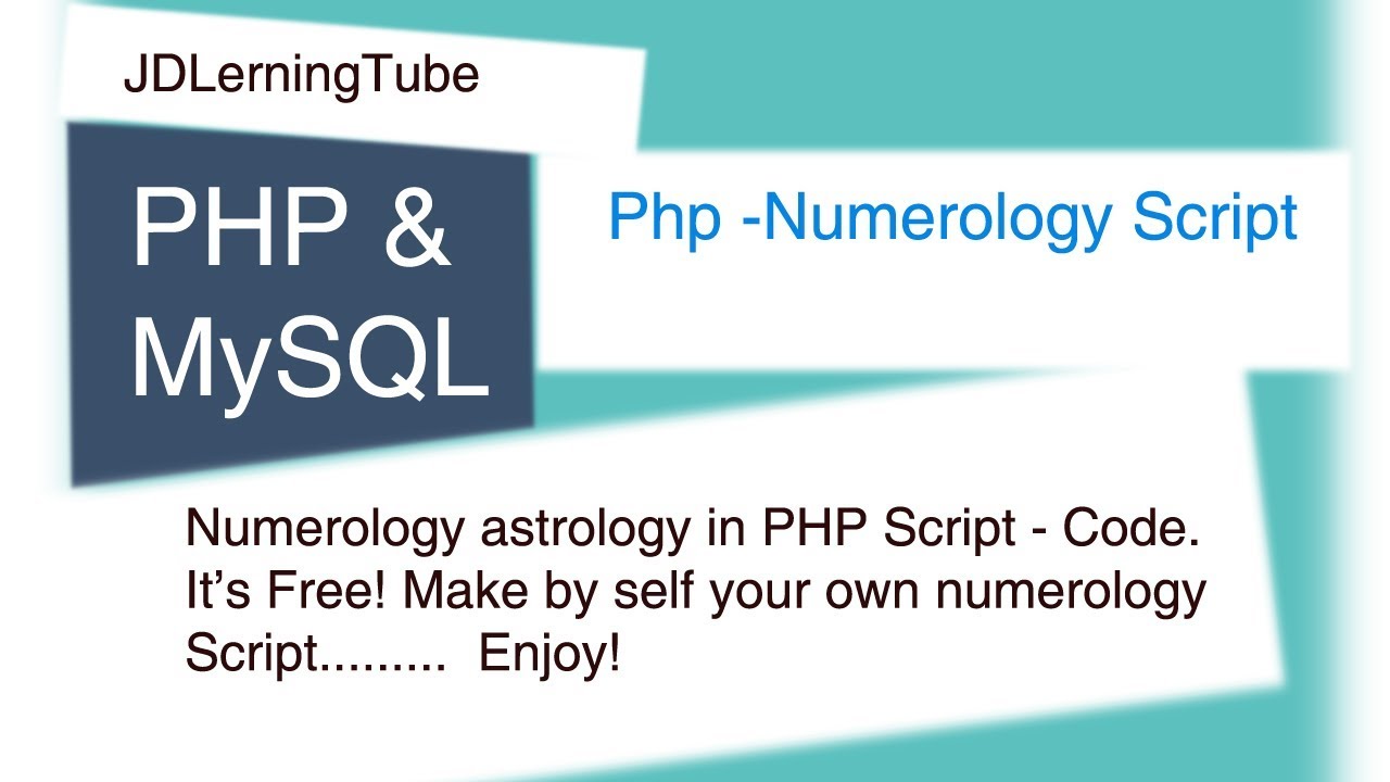Php Numerology Tutorial. numerology astrology in PHP Script - Code..