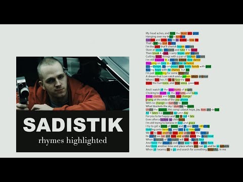 Sadistik - Searching for Some Beautiful - Lyrics, Rhymes Highlighted (082)