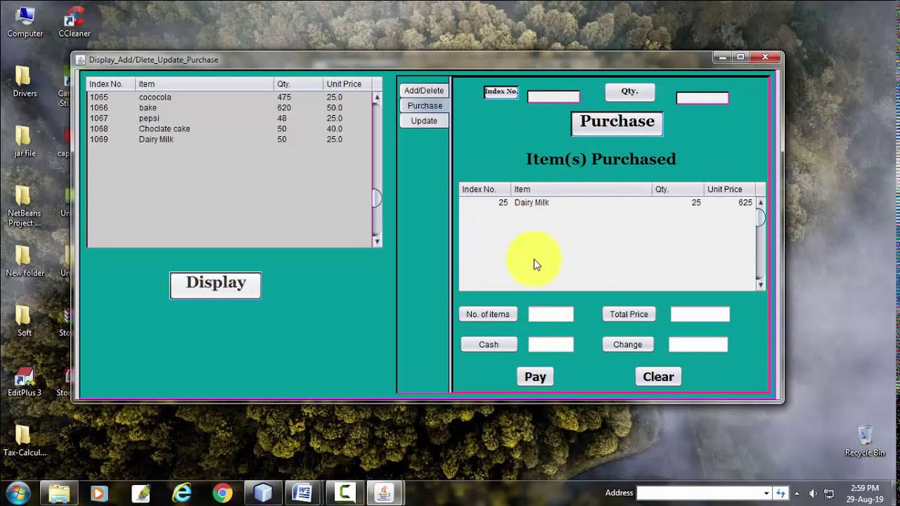 Store Management System Java Project