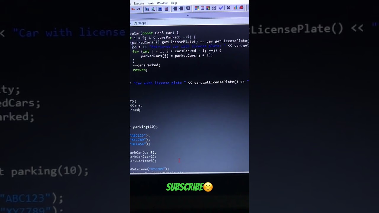parking lot IDE dev c++ #cppprogramming