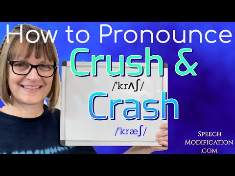 How to Pronounce Crush and Crash (Vowel ʌ and æ)