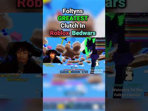 Foltyns *999 IQ* Clutch In Roblox Bedwars.. 😮💨
