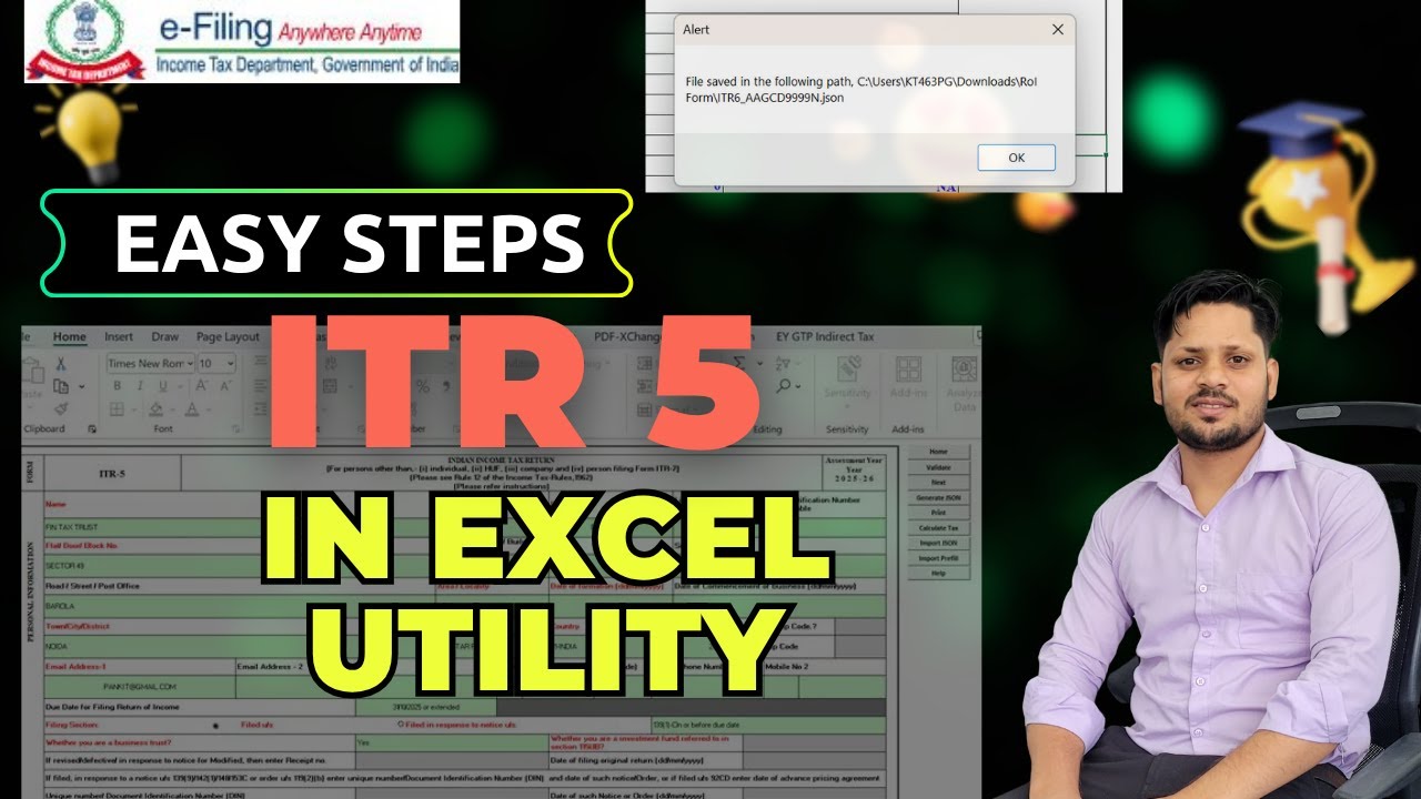 How to file ITR 5 for Business Trusts AY 2025-26 | with Balance Sheet & Income Computation #trending