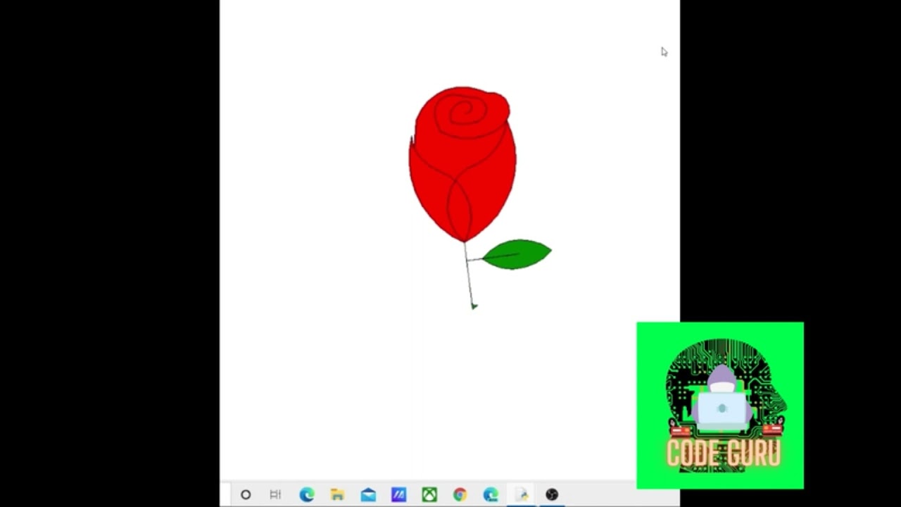 Amazing Rose using python | red rose |